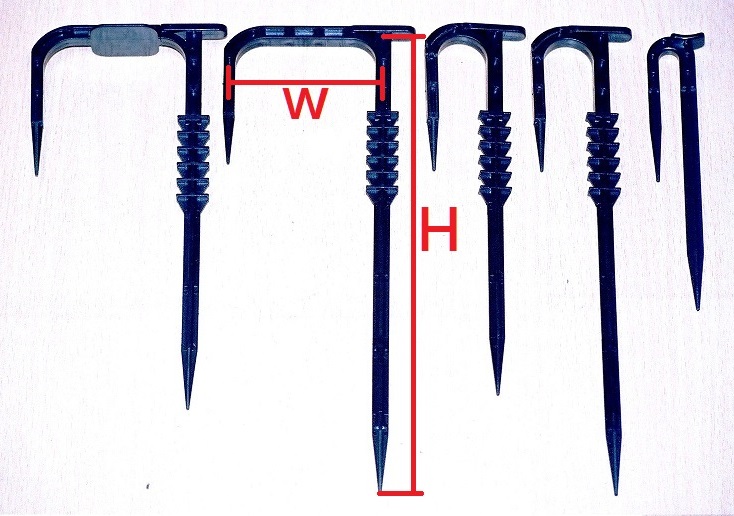 DEAR DEER Plastic U ground fixer to fix mulch film, net, farm ...