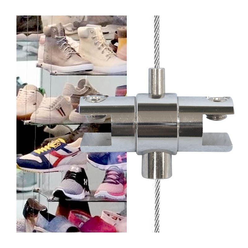 Suspension double cable gripper for shop display shelf | Taiwantrade