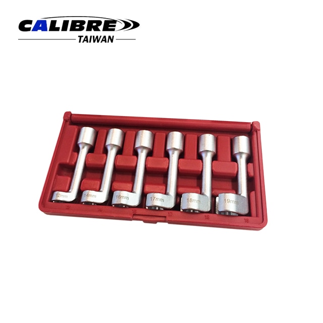 TAIWAN CALIBRE 6pc 1/2" Dr Diesel Fuel Injector Line Injection Socket ...