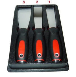 3 Pieces Putty Knife Set in Plastic Tray | Taiwantrade
