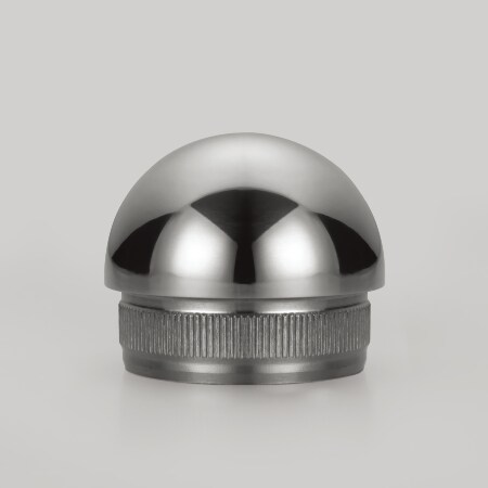 Stainless Steel Round Tube Dome Top End Cap with Fix Rim Design ...