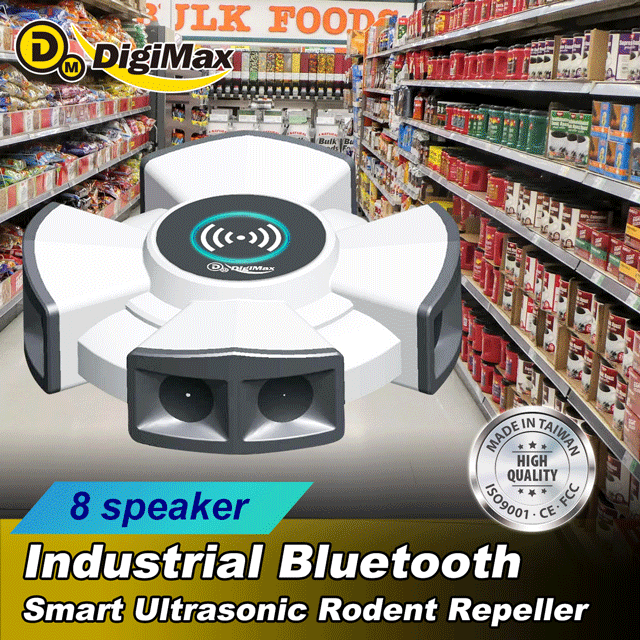 DigiMax Digital 8 Speaker Bluetooth Pest Repeller | Taiwantrade