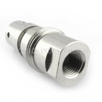 CNC Lathe turning parts, CuZn Nickel Plated ,Spindle connector ...