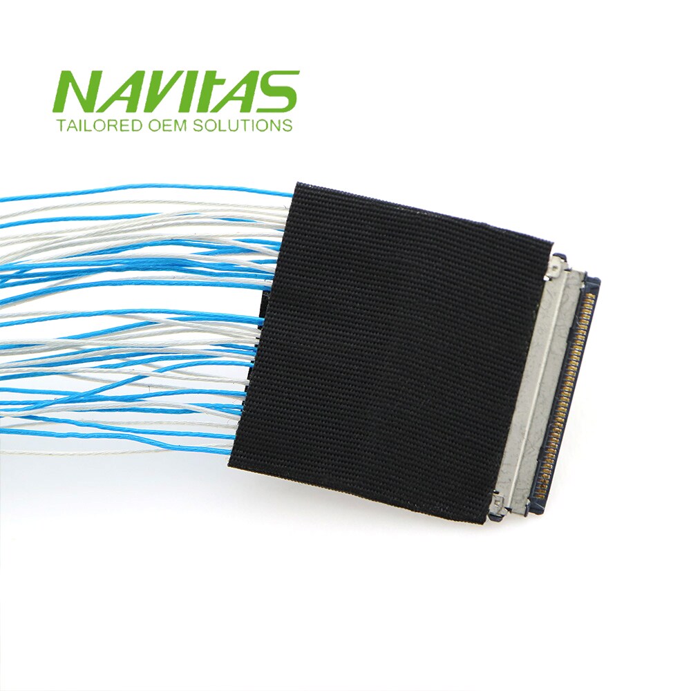JAE FI 40pin 0.4mm Pitch Connector Custom LVDS Cable Assembly ...