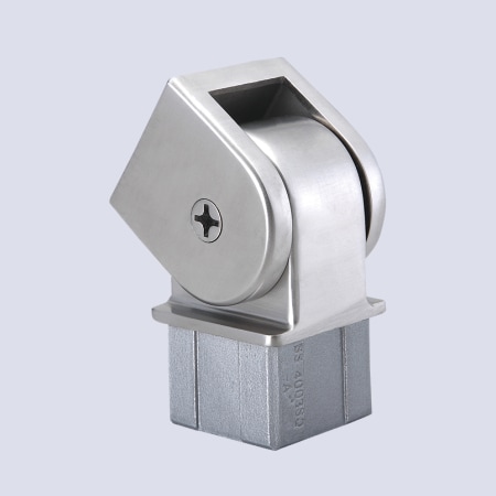 Stainless Steel Square Tube Handrail Perpendicular Post Connector Angle ...