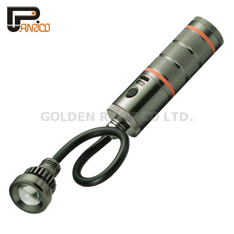B62A Rechargeable Magnetic 3W LED Torch Flexible Snake Torch Flashlight ...