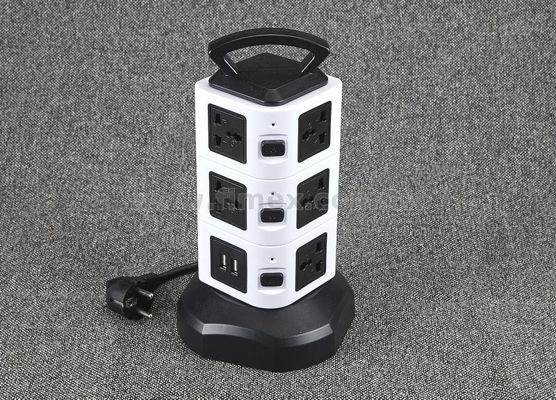 Extension cord multi-outlet universal vertical type | Taiwantrade