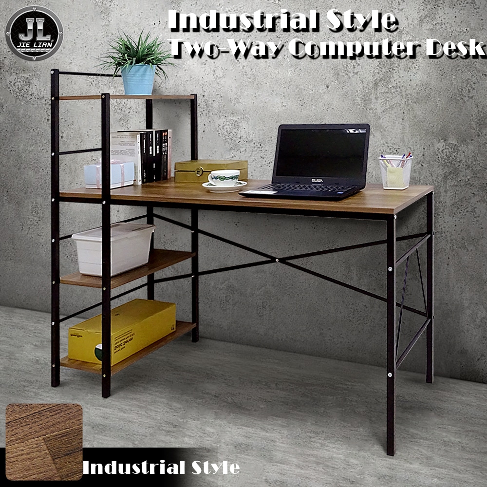 Two-way Computer Desk_Black Square Tube | Taiwantrade