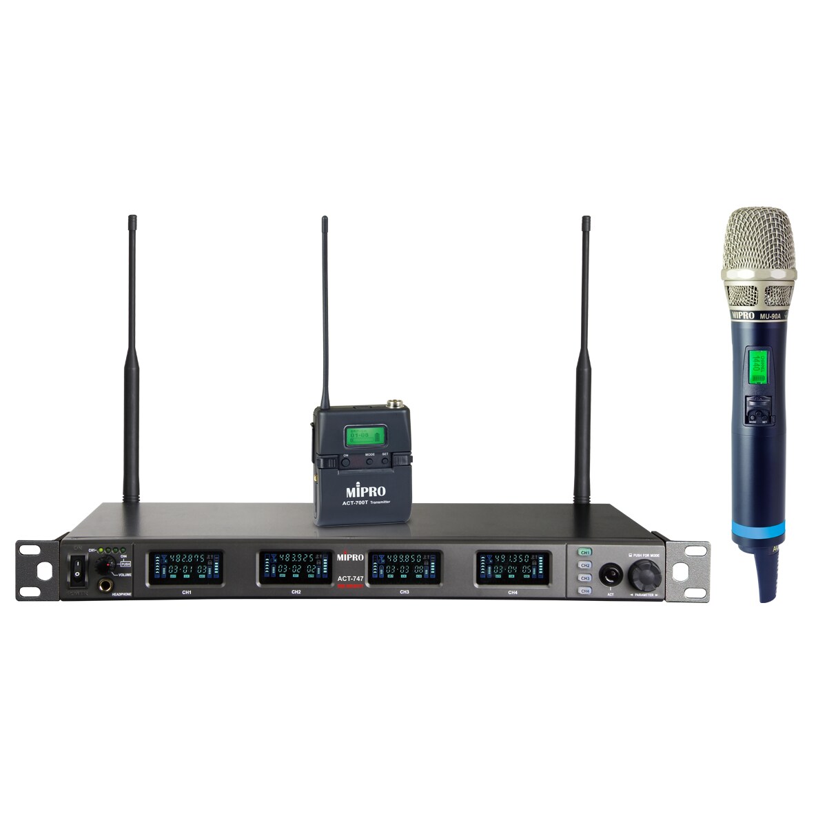 Quad-Channel Analog Wireless Microphone System | Taiwantrade.com