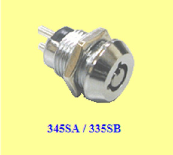 Mini Tubular Key Electric Switch Locks P3000-05,security protection ...