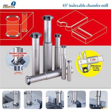 Nine9 indexable chamfer mill Ø11-16mm | JIMMORE INTERNATIONAL CORP.