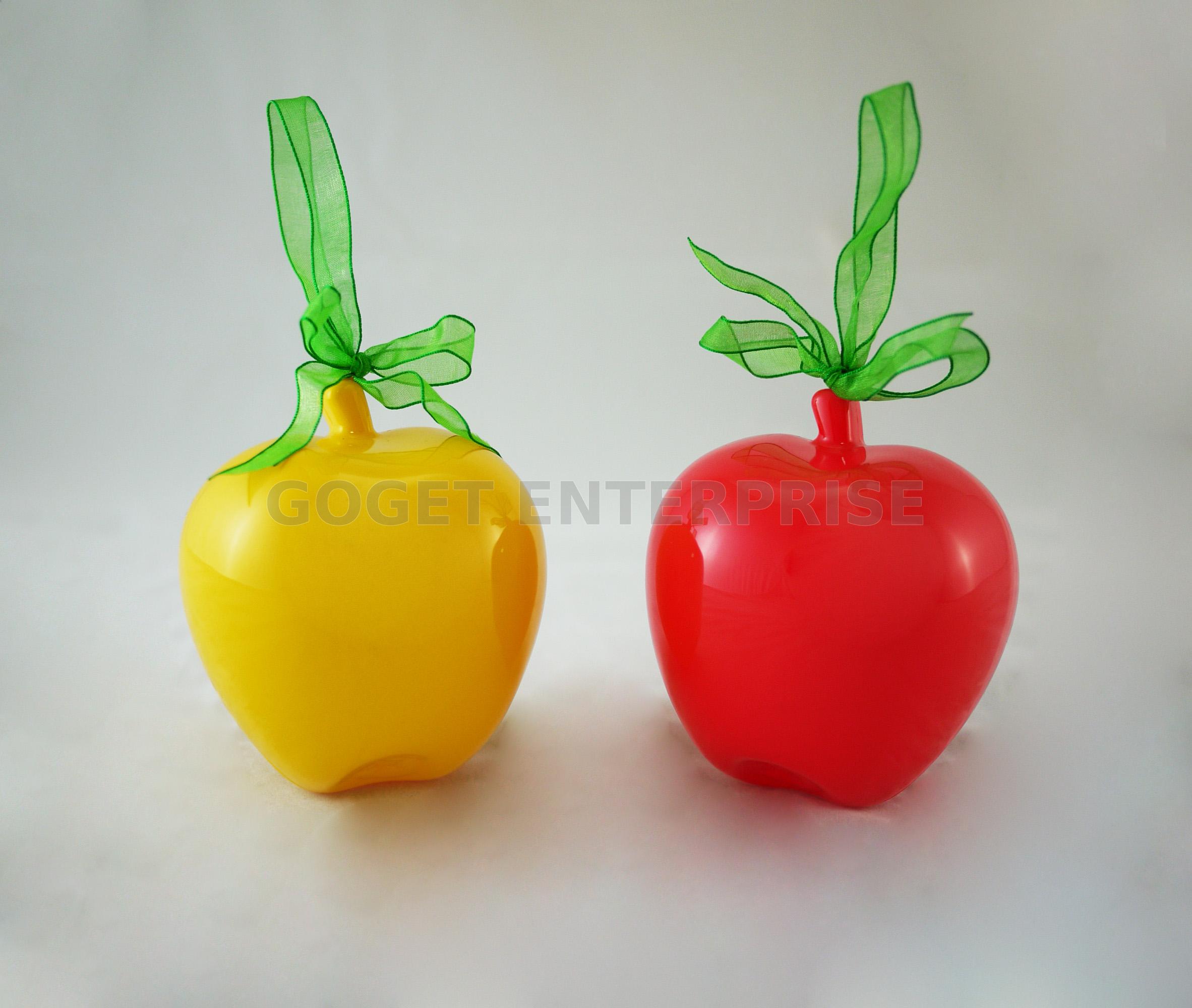 Clear Plastic Fillable Apple Shape Ornament | Taiwantrade.com