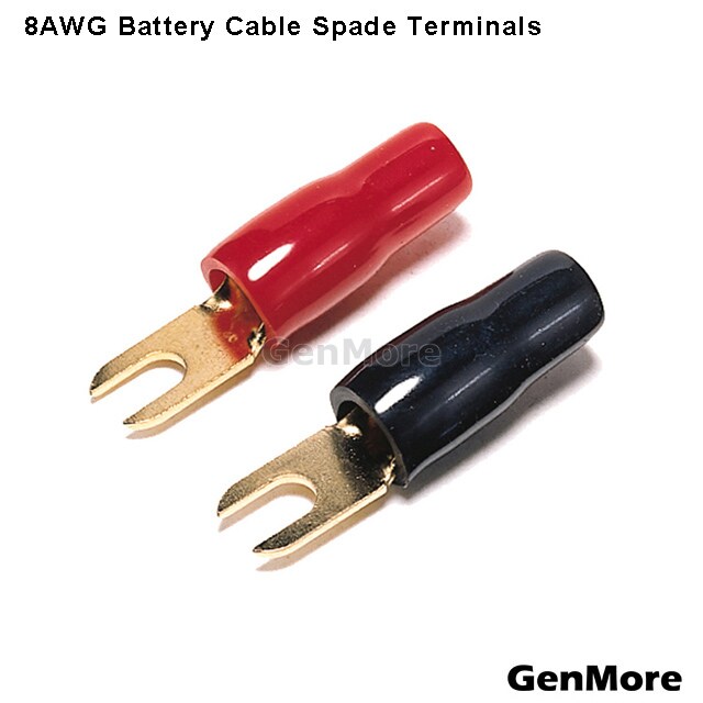 8AWG Battery Cable Spade Terminals [Y8-4] | Taiwantrade