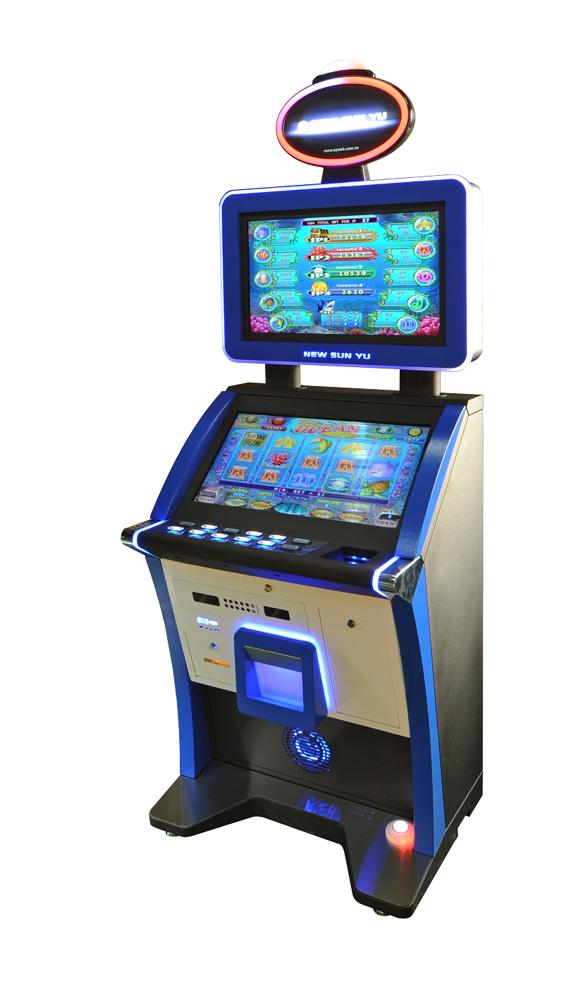 MCFM-33 - 27” DOUBLE SCREEN- SLANT TOP METAL SLOT MACHINE | Taiwantrade