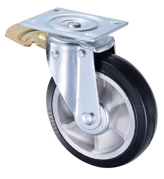 Heavy Machine Moving Heavy Duty Roller Rubber Wheels 8 inch | Taiwantrade