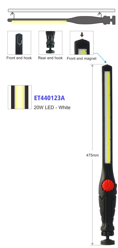 20W LED White Slim Multi-Function LED Working Light - powerful ...