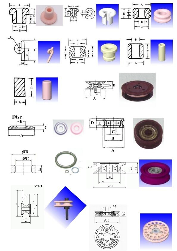 Ceramic (porcelain) parts for knitting machines | Taiwantrade
