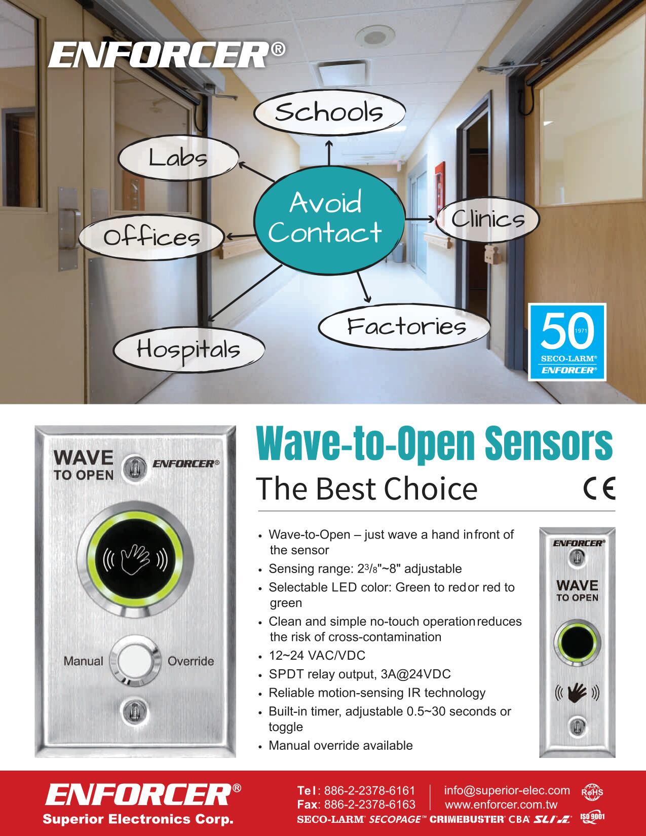 Wave-to-Open Sensors | Taiwantrade.com