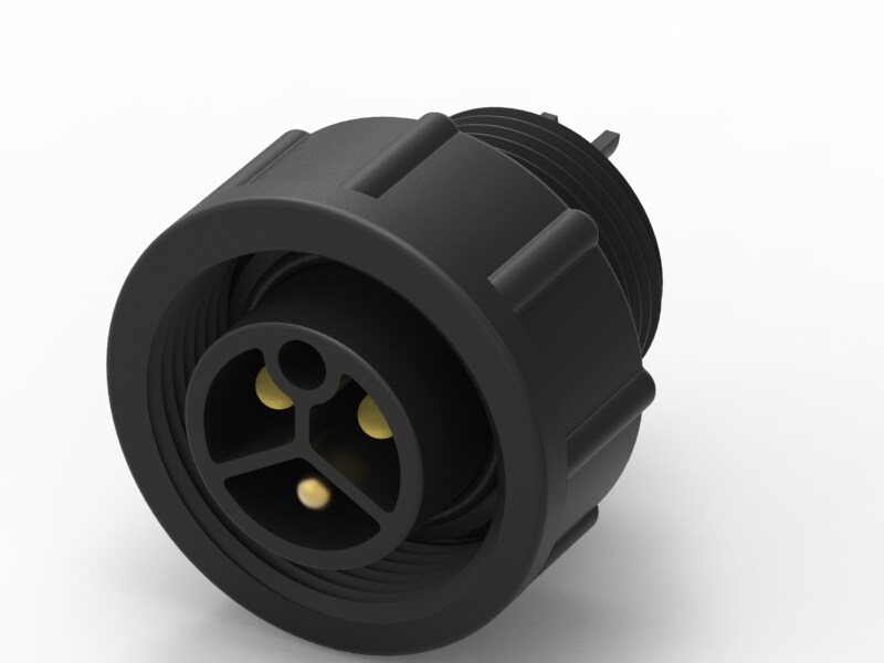 WP C Size (Female Connector/Male Pin) 3PIN Overmolded with Cable (Screw ...