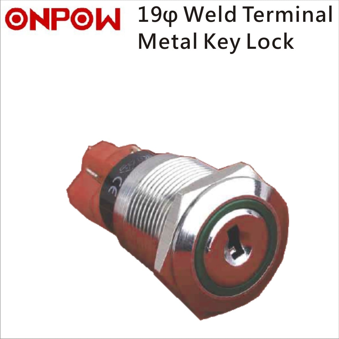 ONPOW 19mm Metal Key Lock Switch Weld Terminal | Taiwantrade