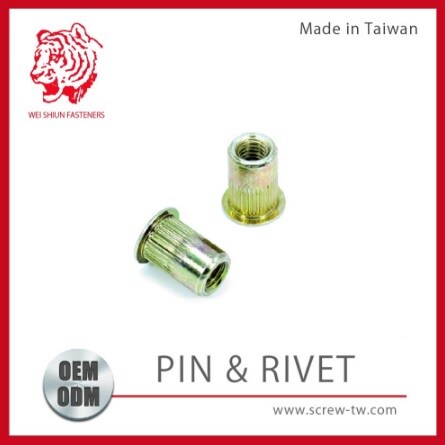 Rivet Nut Yellow Zinc Plated Steel | Taiwantrade