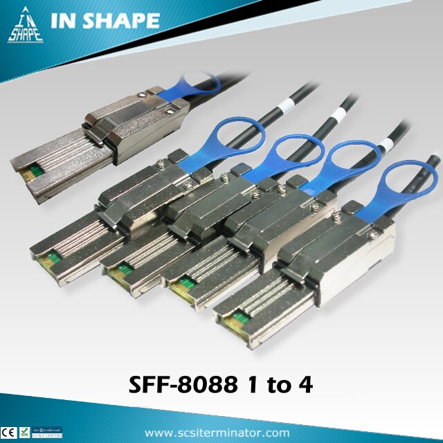 MiniSAS SFF-8088 to 4 x SFF-8088 Cable supplier | Taiwantrade.com