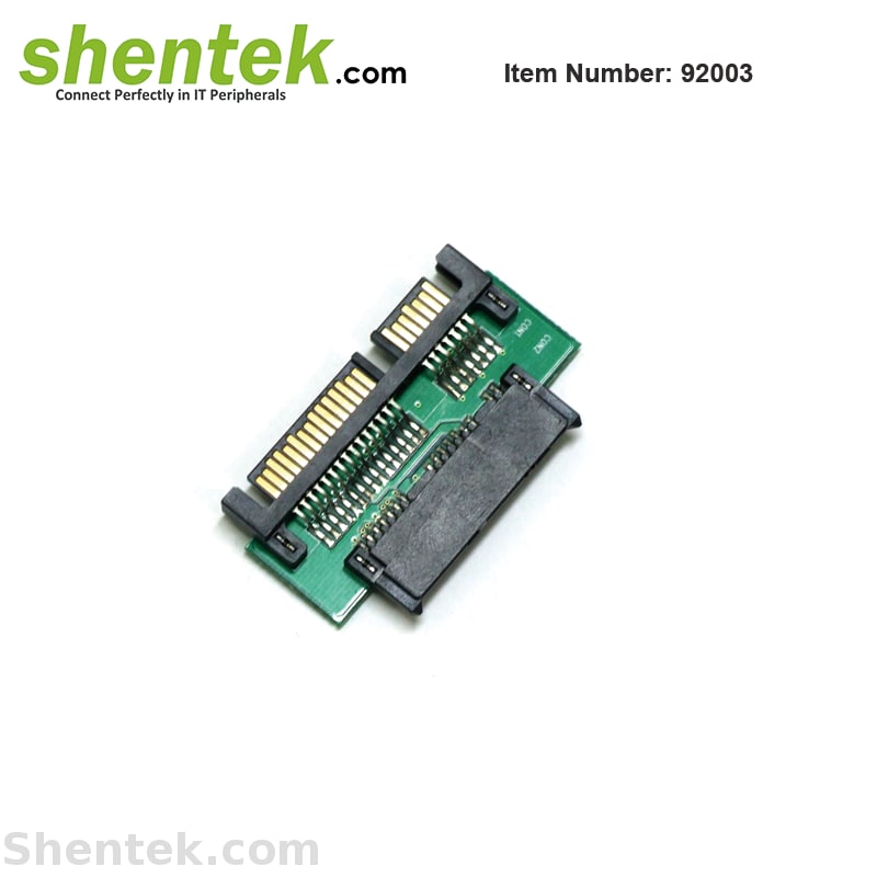 Shentek Industrial Slim SATA To SATA Converter Adapter (22 Pin ...