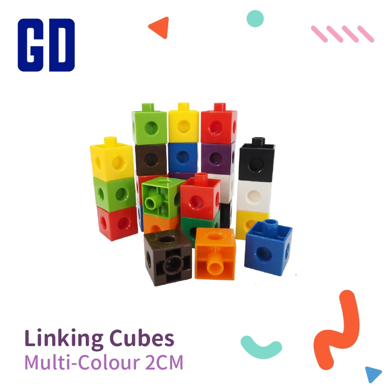 GD-TSENG Linking Cubes, Multi-Colour 2CM, Toy Gift for Preschool ...