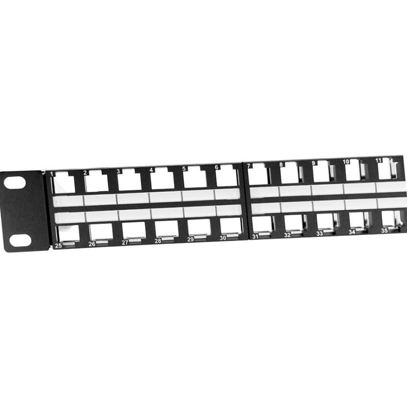 Labeled Keystone Jack Panel 1U 48 Port STP Type | Taiwantrade