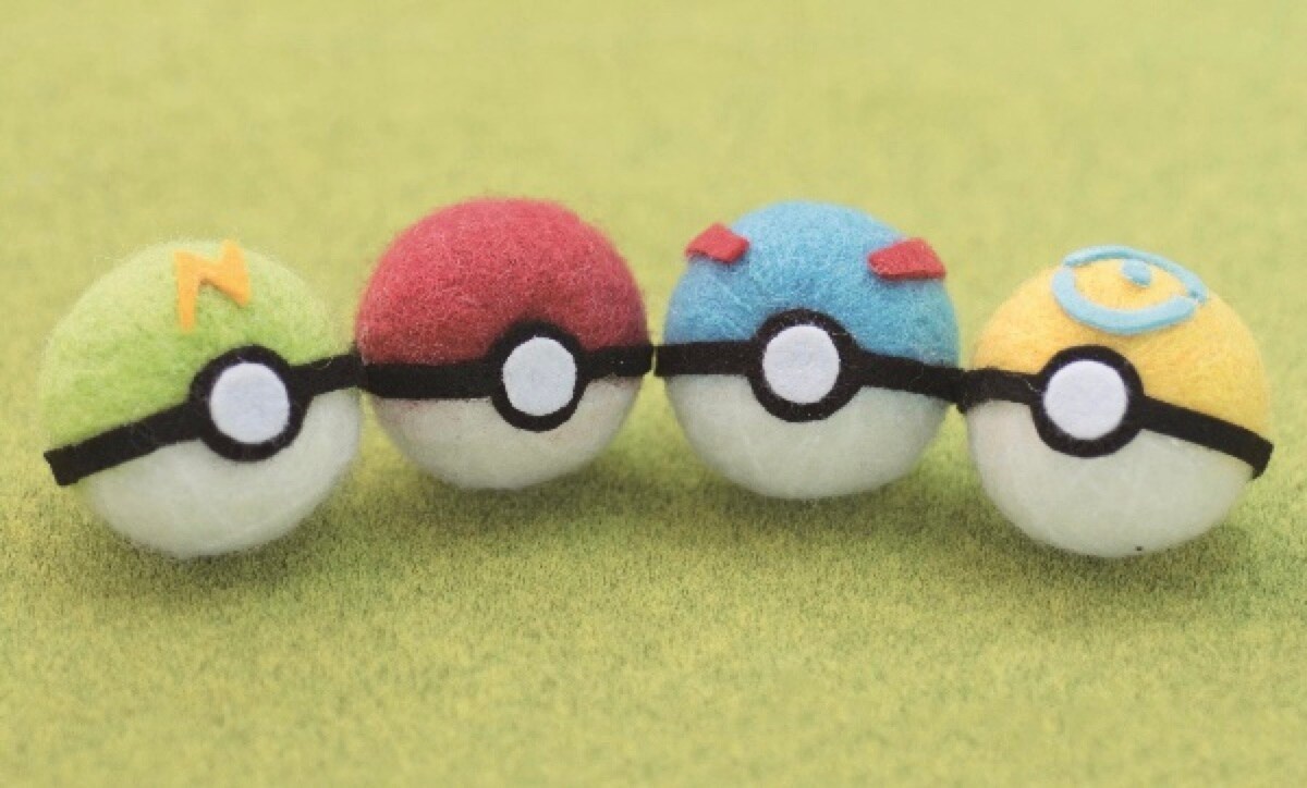 Wool Felt Pokeball Handcraft Kit | Taiwantrade
