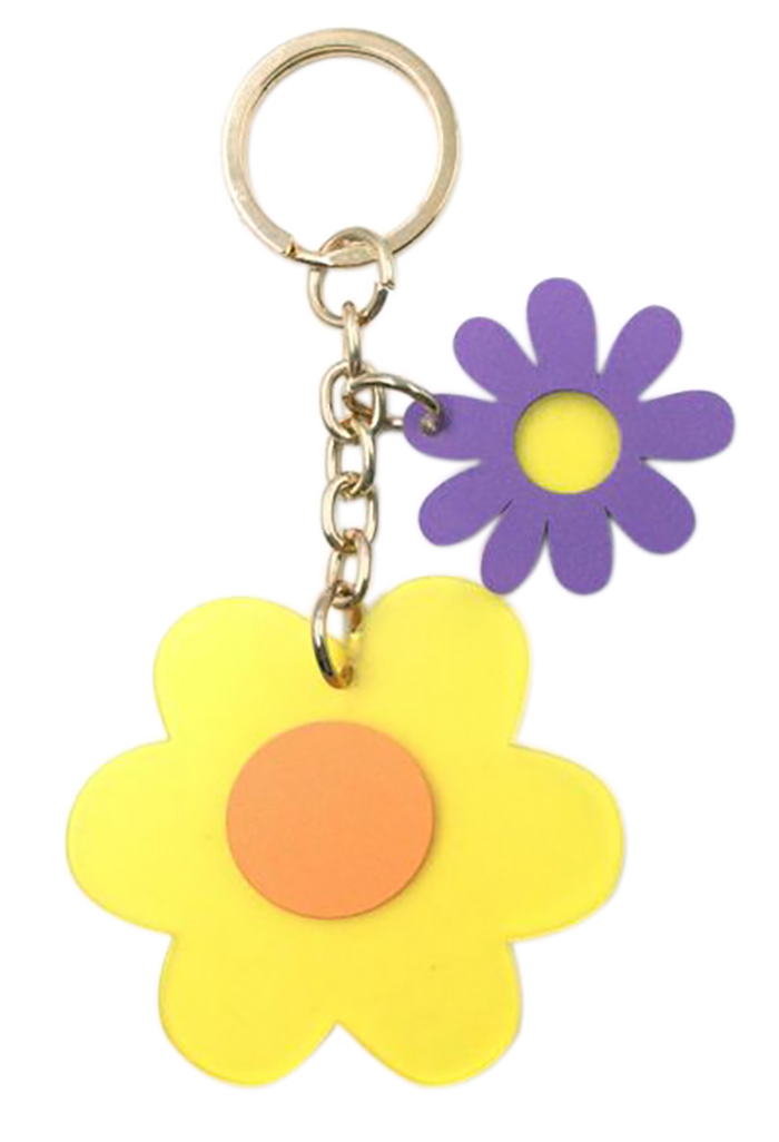 Acrylic Flower Key Chain Fashion Accessories Manufacturer | Taiwantrade