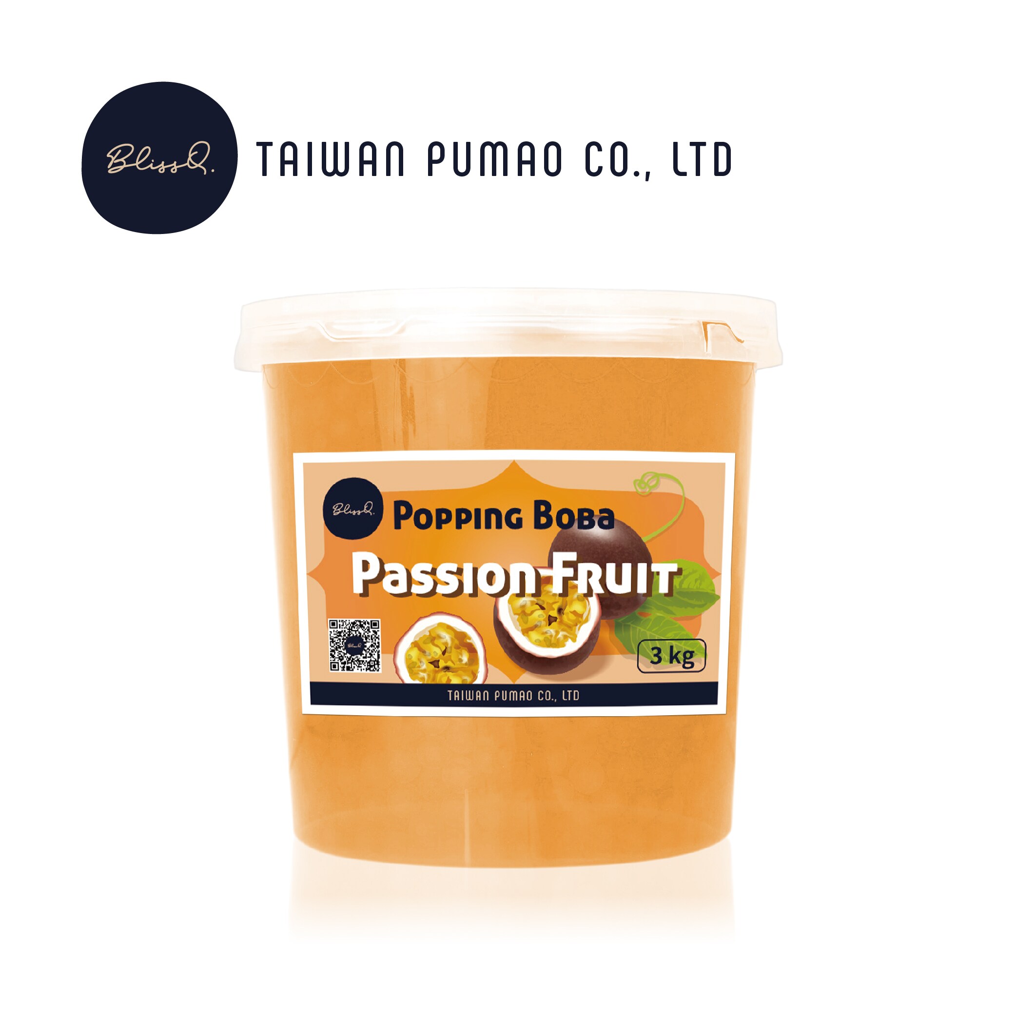 Passion fruit flavor popping boba | Taiwantrade