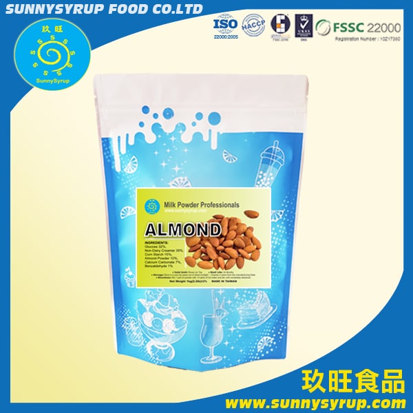 Taiwan Bubble Tea Supplier 1kg Sunnysyrup Almond Milk Powder | Taiwantrade