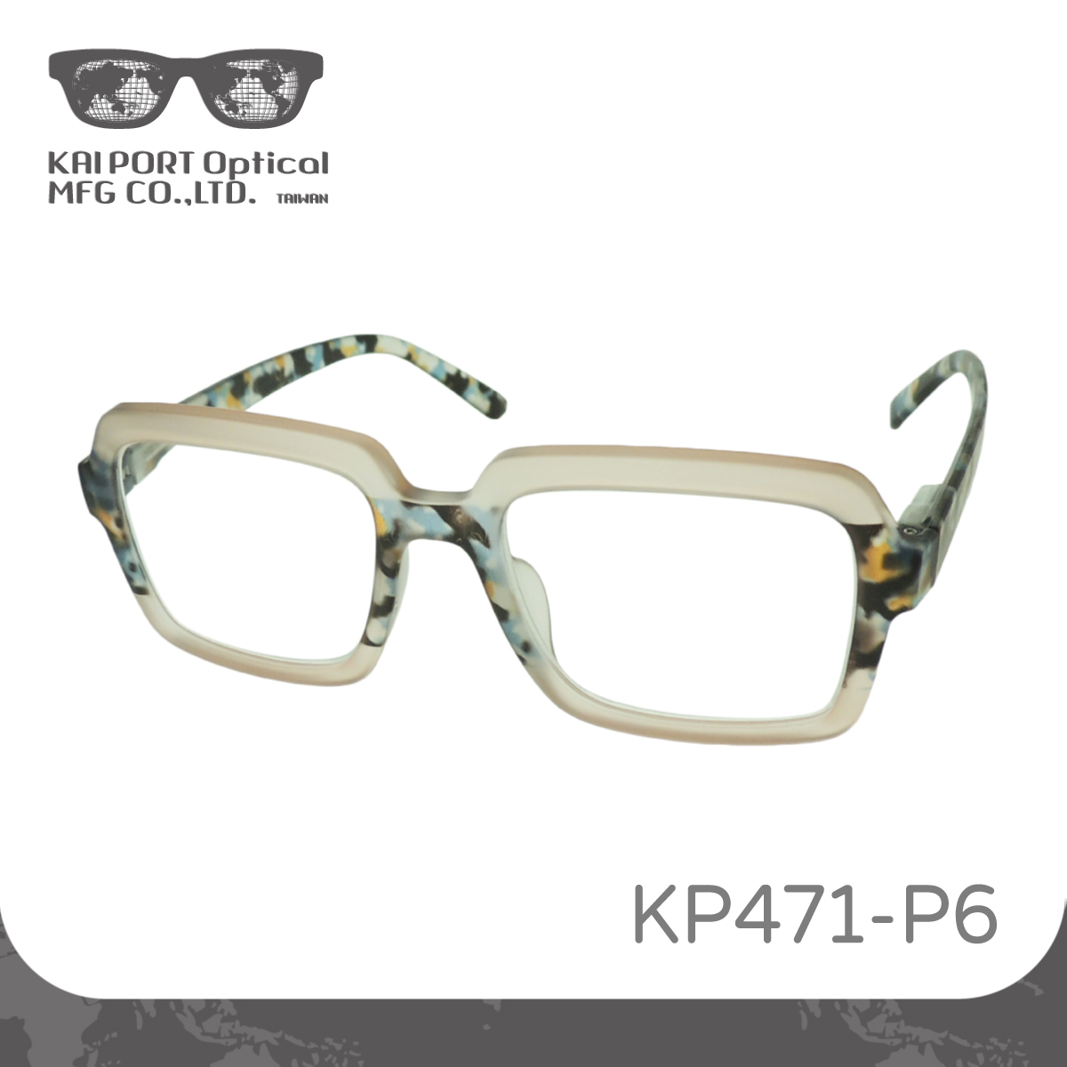 Blue Tortoiseshell Unisex Full Frame PC Eyeglasses | Taiwantrade