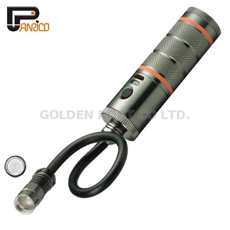 B62B Double Magnetic Rechargeable 3W LED Torch Flexible Snake Torch ...