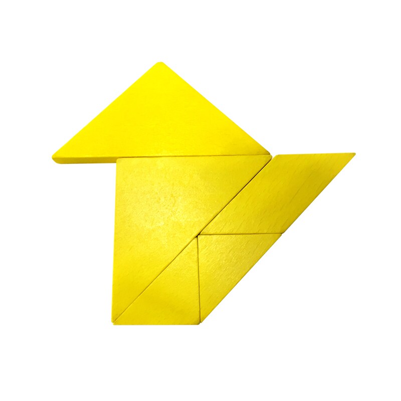 Yellow Wood Tangram Puzzle | Taiwantrade