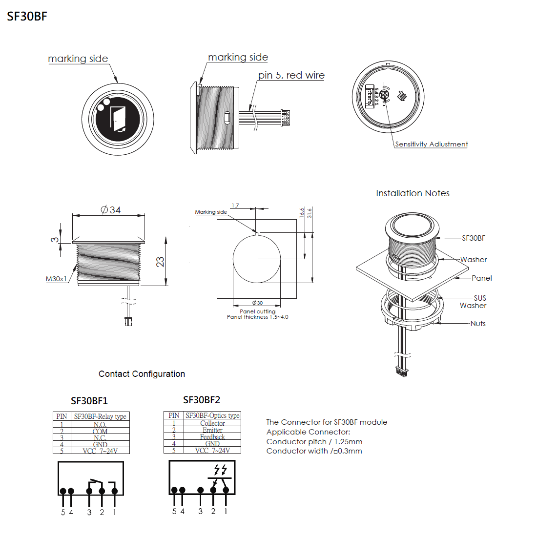 Waterproof Contactless Infrared Sensor Switch_SF30BF231502 | SHANPU CO ...