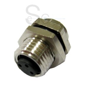 M8 3 Pin Female Front Fastened Dip Type Connector ; Sensor Connector ...