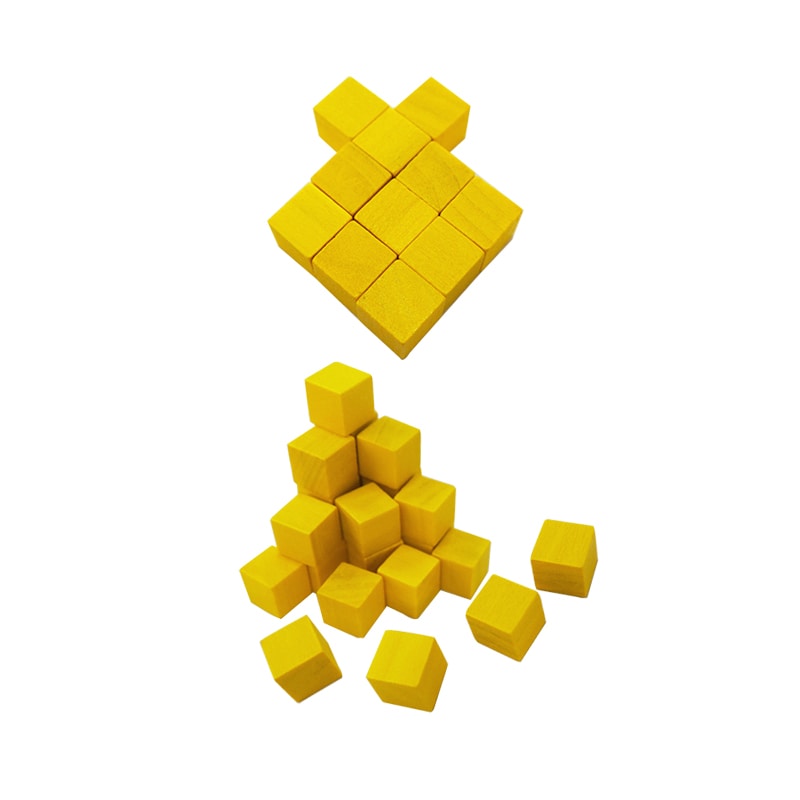 1cm Yellow Wood Cube | Taiwantrade