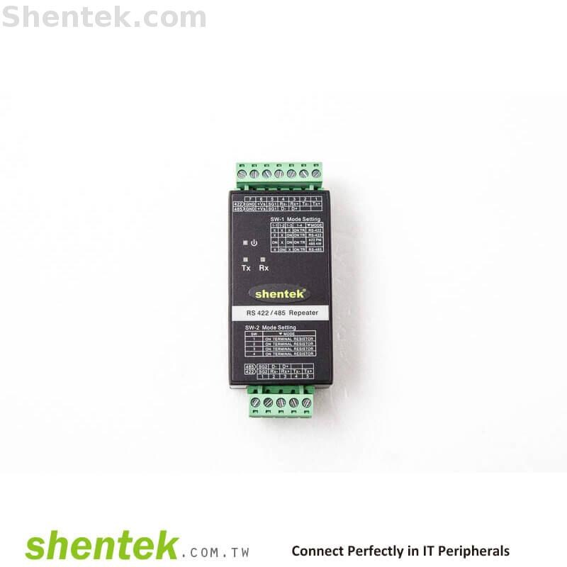 Shentek Serial RS422 RS485 Repeater 3KV Isolation 600W Surge Industrial ...