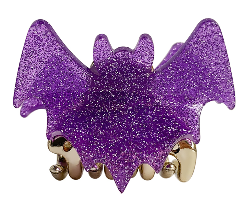 Halloween Purple Glitter Bat Hair Claw Hair Accessories Manufacturer ...