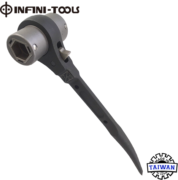 4 In 1 Scaffolding Ratchet Podger Spanner 17 21 19 24 Mm