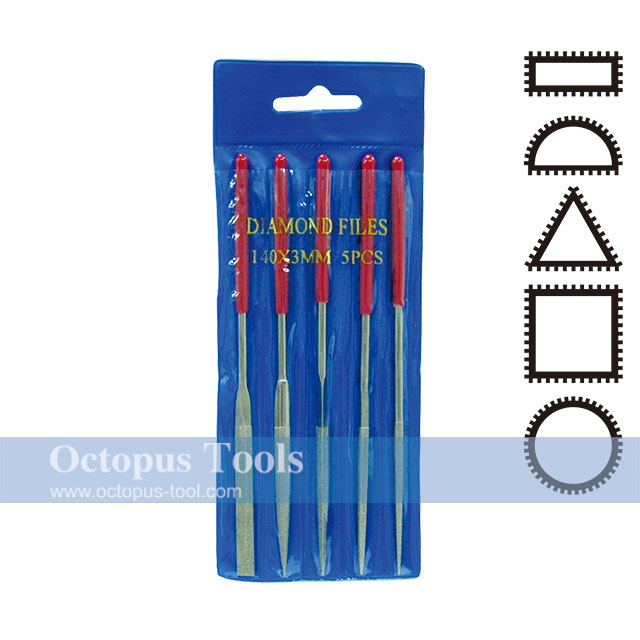 Assorted Mini Diamond File Set 5.5" | Taiwantrade