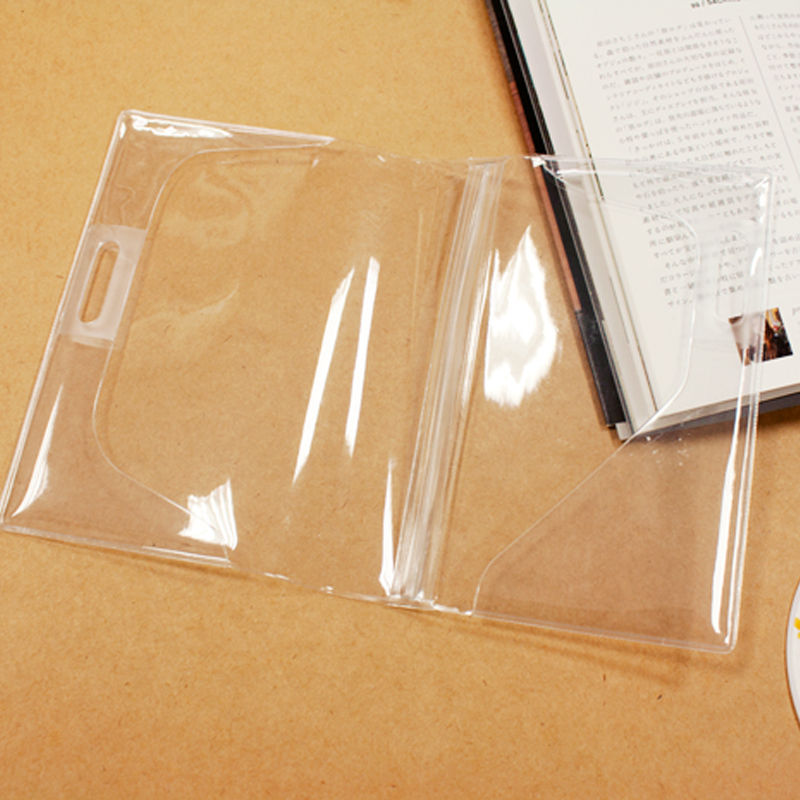 A6 Transparent Book Protector with a Back Pocket Fit For Double Pen ...