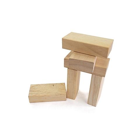 Natural Wood Color Rectangular Wood Building Blocks
