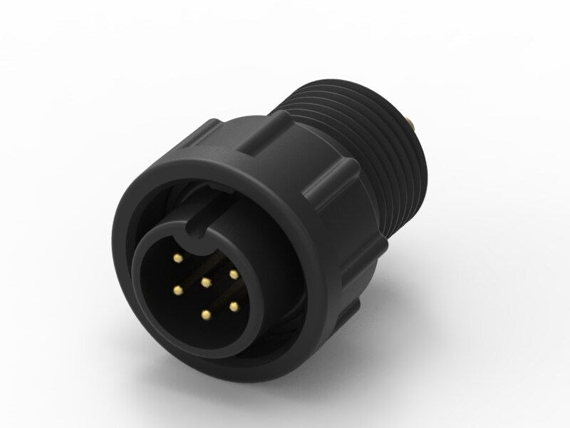 WP B Size (Female Connector/Male Pin) 6PIN Molded with Cable(Lock ...