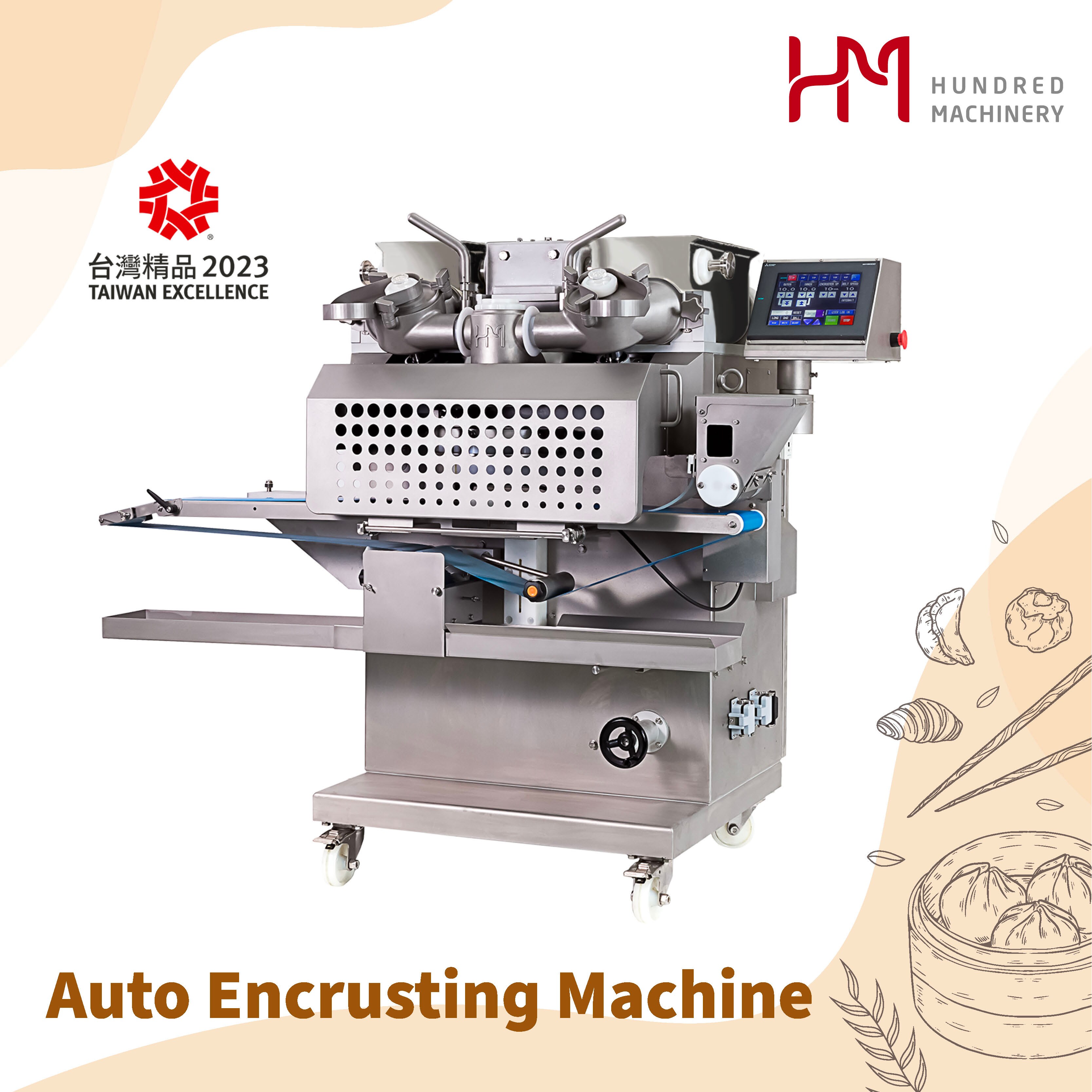 Auto Encrusting Machine, Suitable for Different Types of Food Filling Products | Taiwantrade