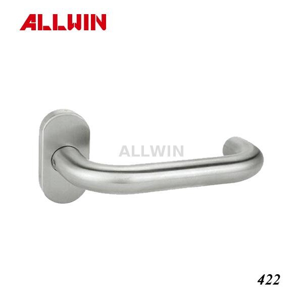 Stainless Steel L Type with Spring Oval Rose Lever Handle | Taiwantrade