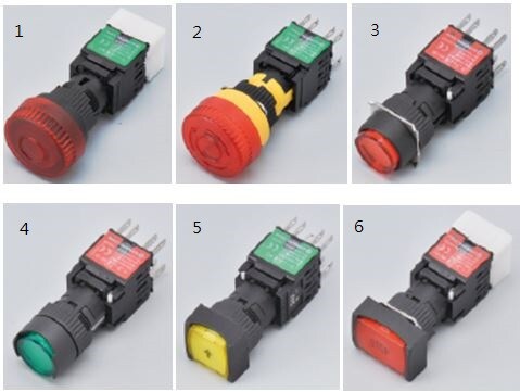 16mmφ ILLUMINATED MUSHROOM HEAD TYPE SWITCHES | Taiwantrade.com