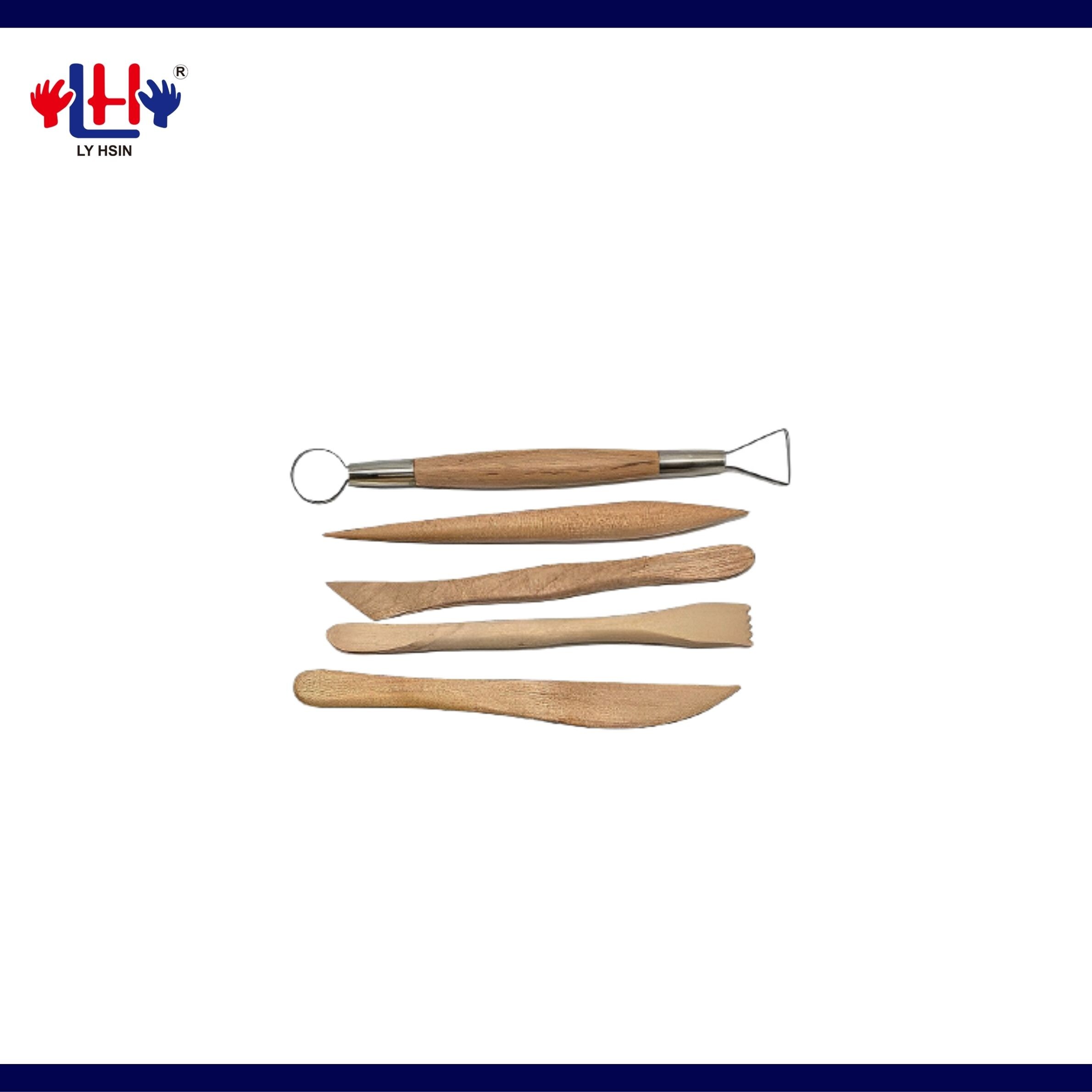 5 Pieces DIY Wooden Clay Tools Set For DIY Craft | Taiwantrade